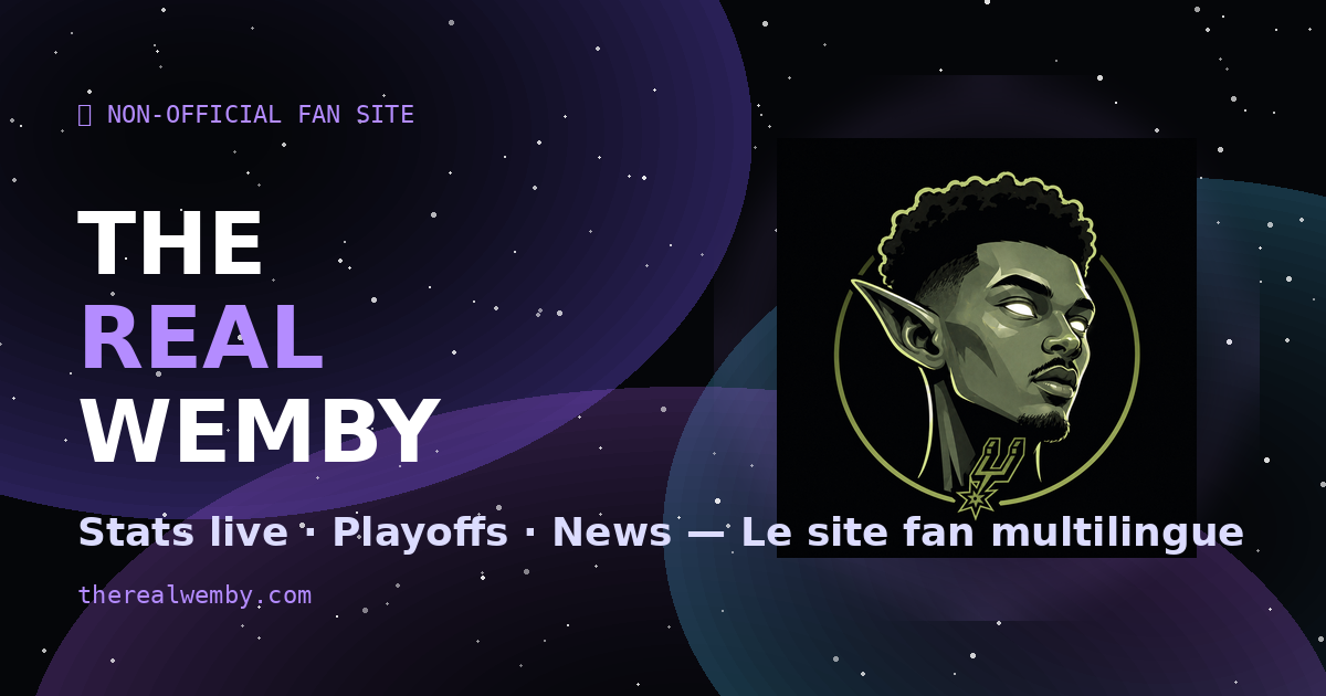 The Real Wemby — Victor Wembanyama: live NBA stats, playoffs, news